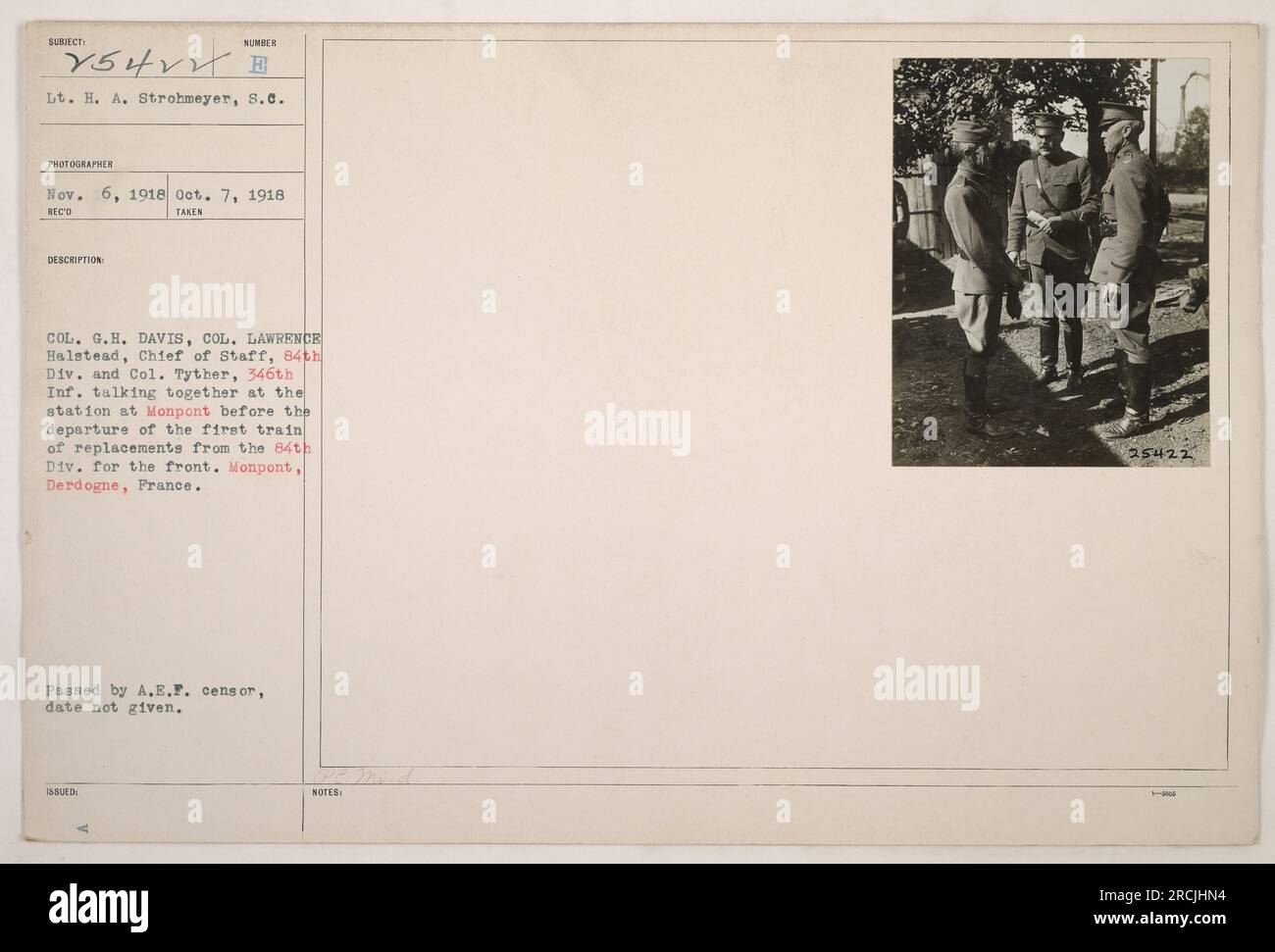 Colonel G.H. Davis, Colonel Lawrence Halstead, and Colonel Tyther are ...