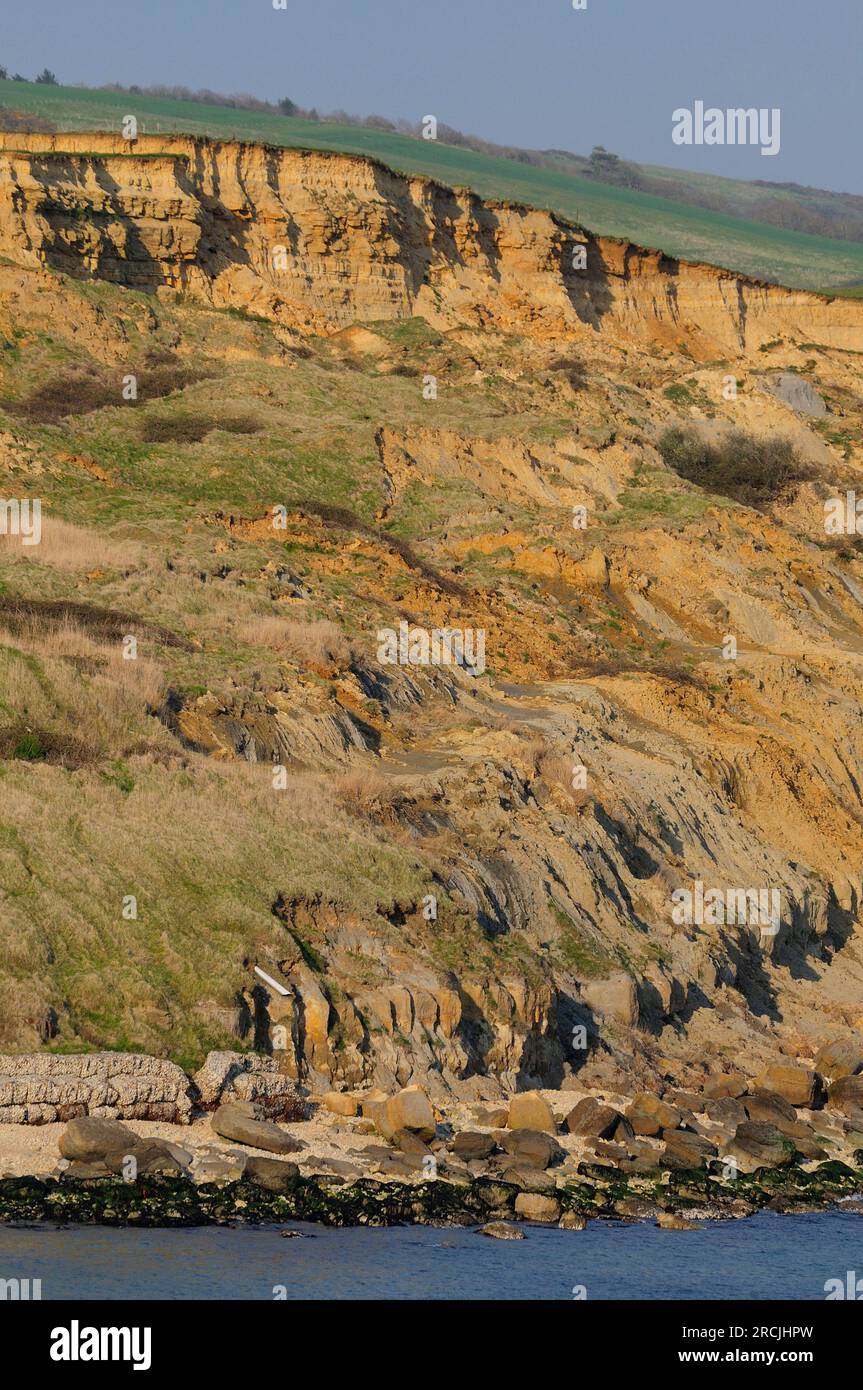 Redcliff Point on the Jurassic coast in Dorset, UK Stock Photo - Alamy