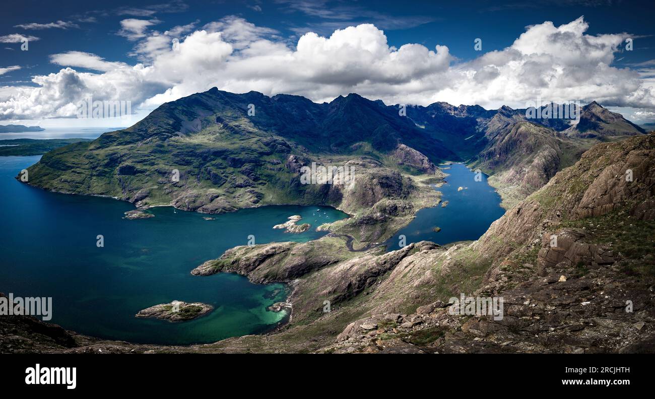 The Cuillin Ridge from Sgurr na Stri Stock Photo - Alamy