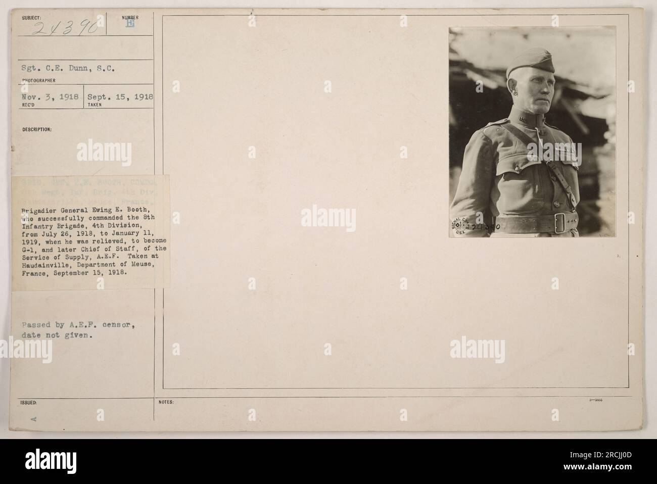 Brigade general e e booth hi-res stock photography and images - Alamy