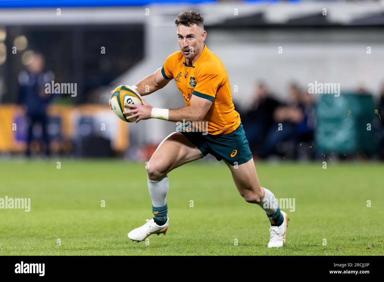 Sydney, Australia, 15 July, 2023. Nick White of Wallabies runs the ball ...