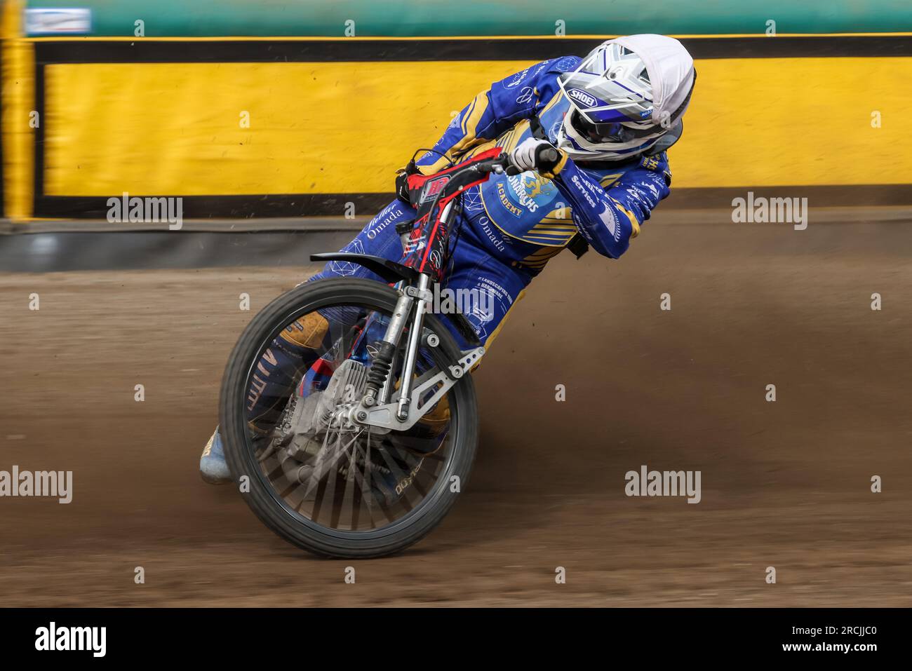Jacob Hook - Edinburgh Monarchs Academy speedway rider. Portrait Stock ...