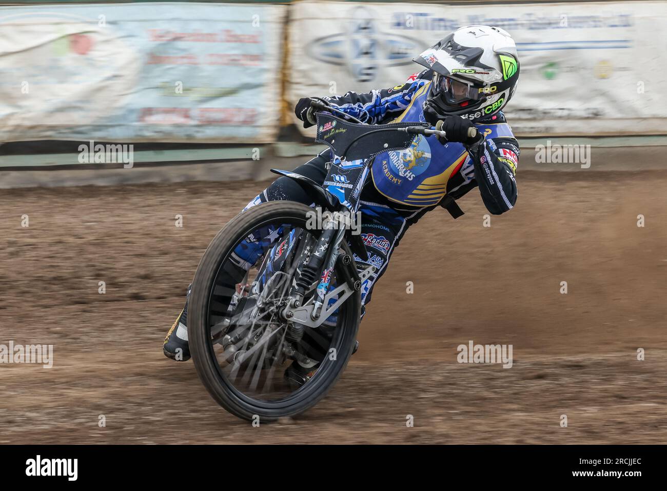 Adam Roynon - Edinburgh Monarchs Academy speedway rider. Action ...