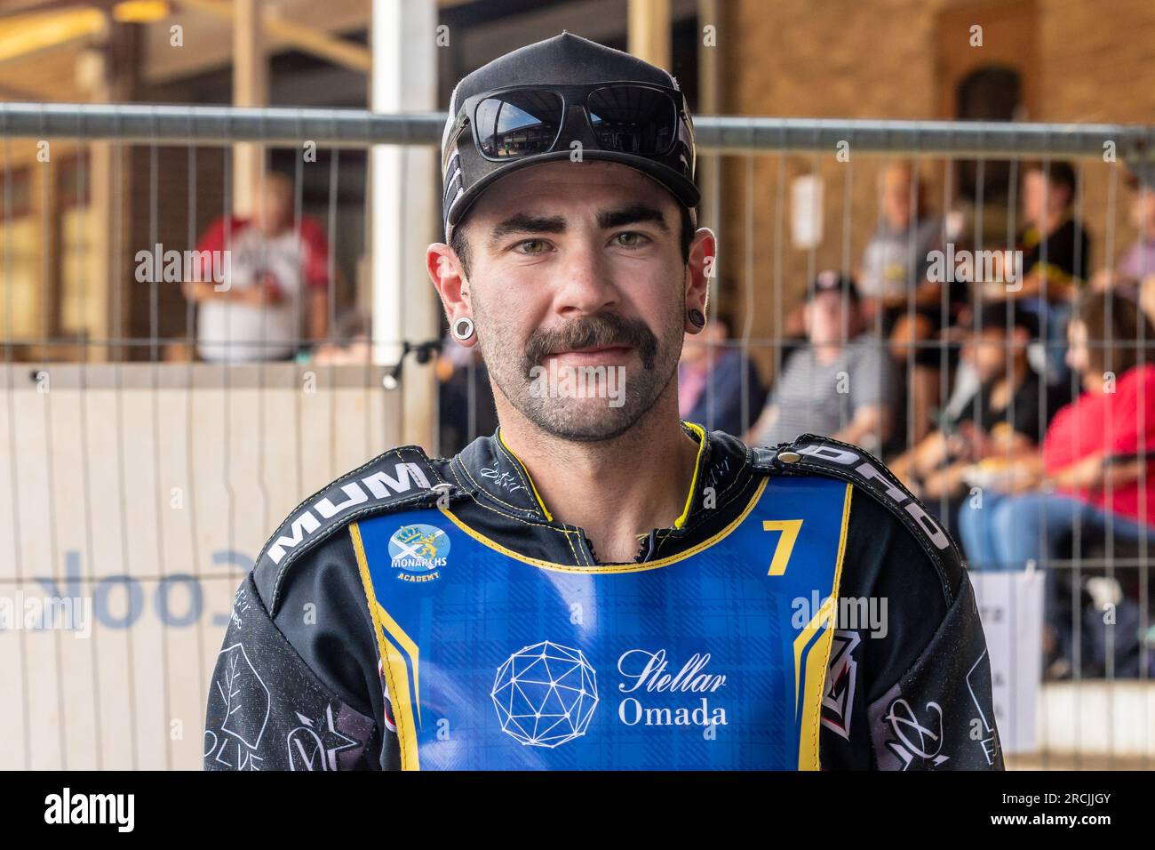 Dayle Wood - Edinburgh Monarchs Academy speedway rider. Portrait Stock ...