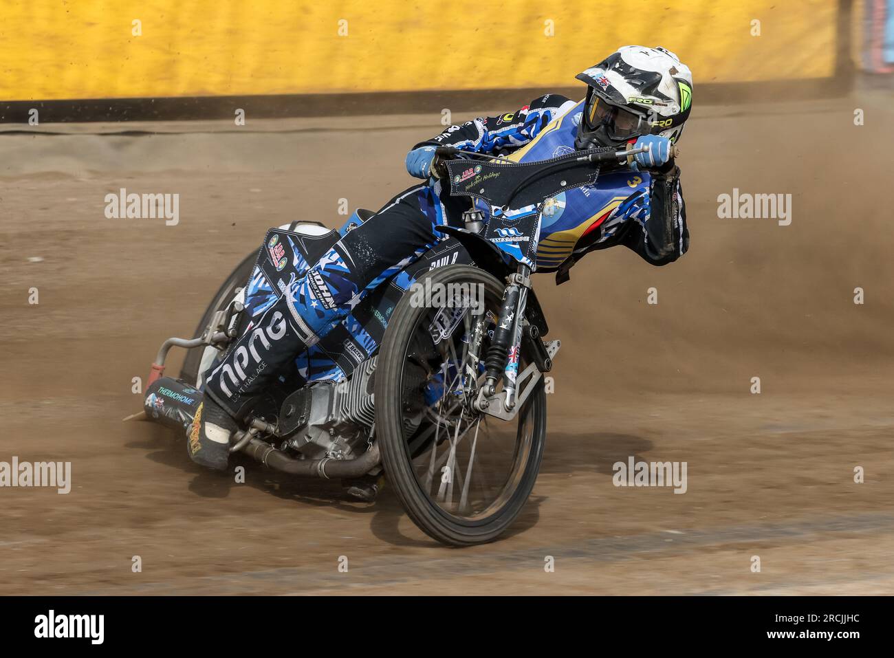 Adam Roynon - Edinburgh Monarchs Academy speedway rider. Action ...