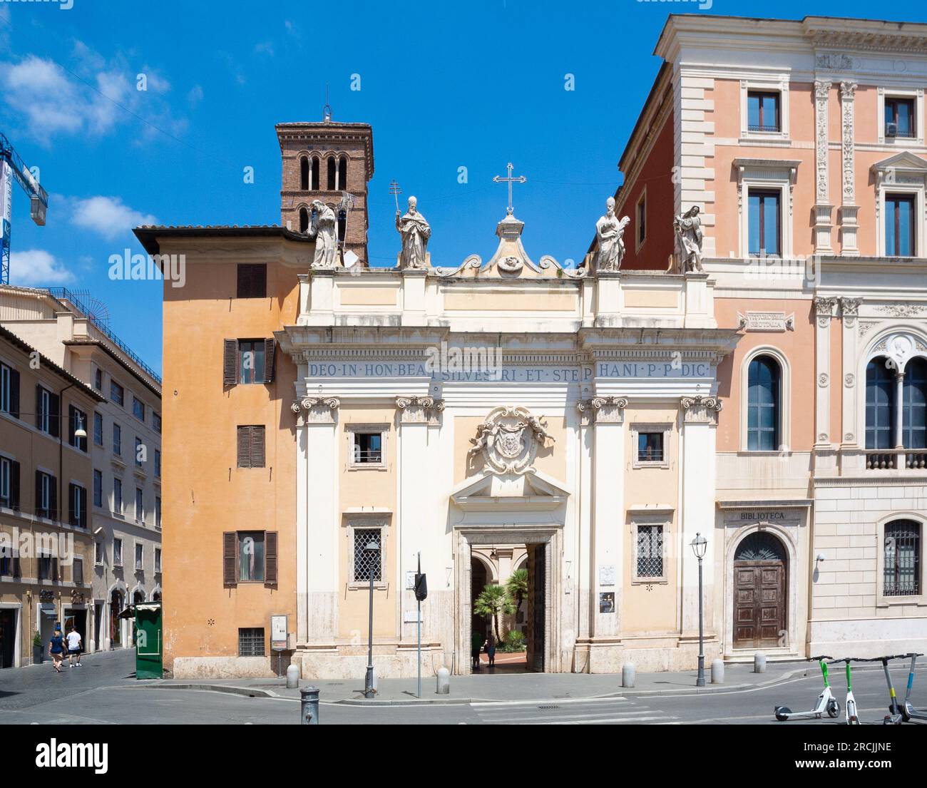 rome, lazio, italy, Basilica of Saint Sylvester the First , San ...