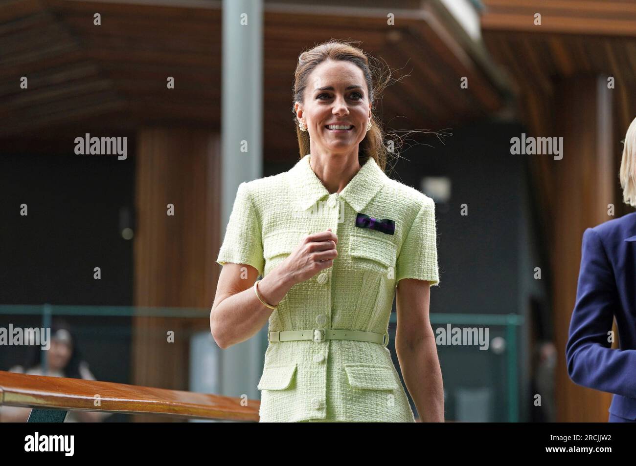 The Princess of Wales during a visit on day thirteen of the 2023 ...