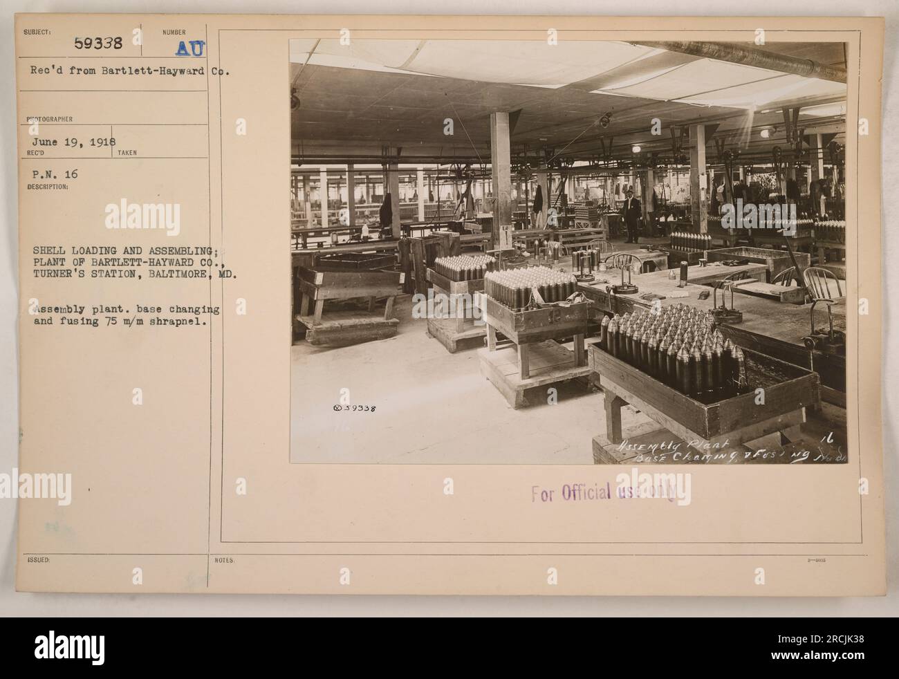 - This photograph shows the shell-loading and assembling process taking ...