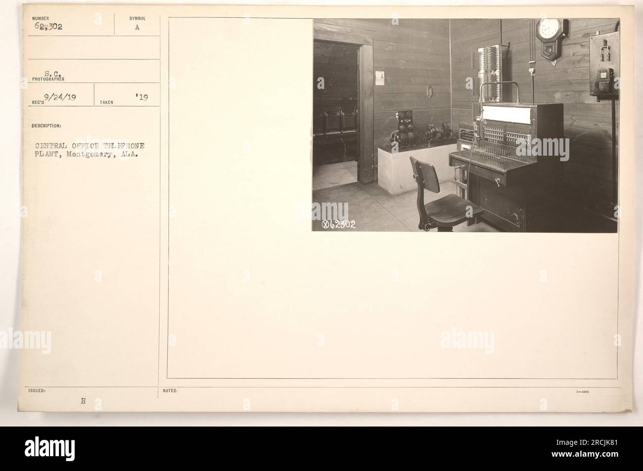 Image of the Central Office Telephone Plant in Montgomery, Alabama ...