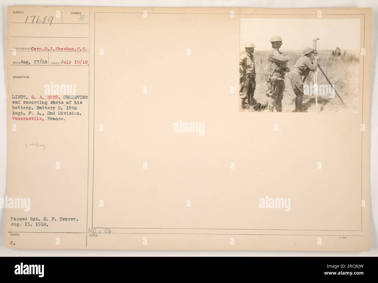 Lieutenant g a gore hi-res stock photography and images - Alamy