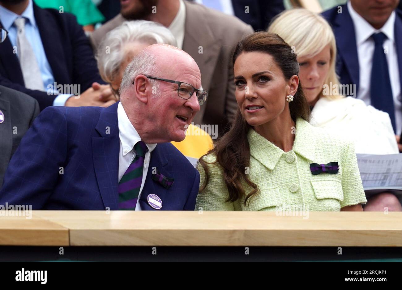 The Princess of Wales with Chairman of The All England Lawn Tennis Club ...