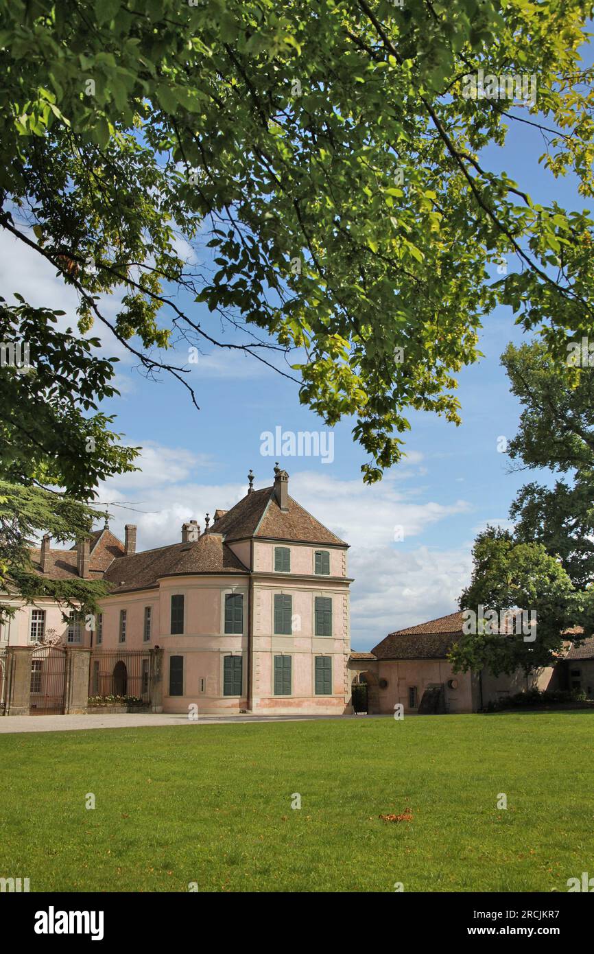 Coppet castle, Coppet, Nyon, Vaud, Switzerland Stock Photo - Alamy