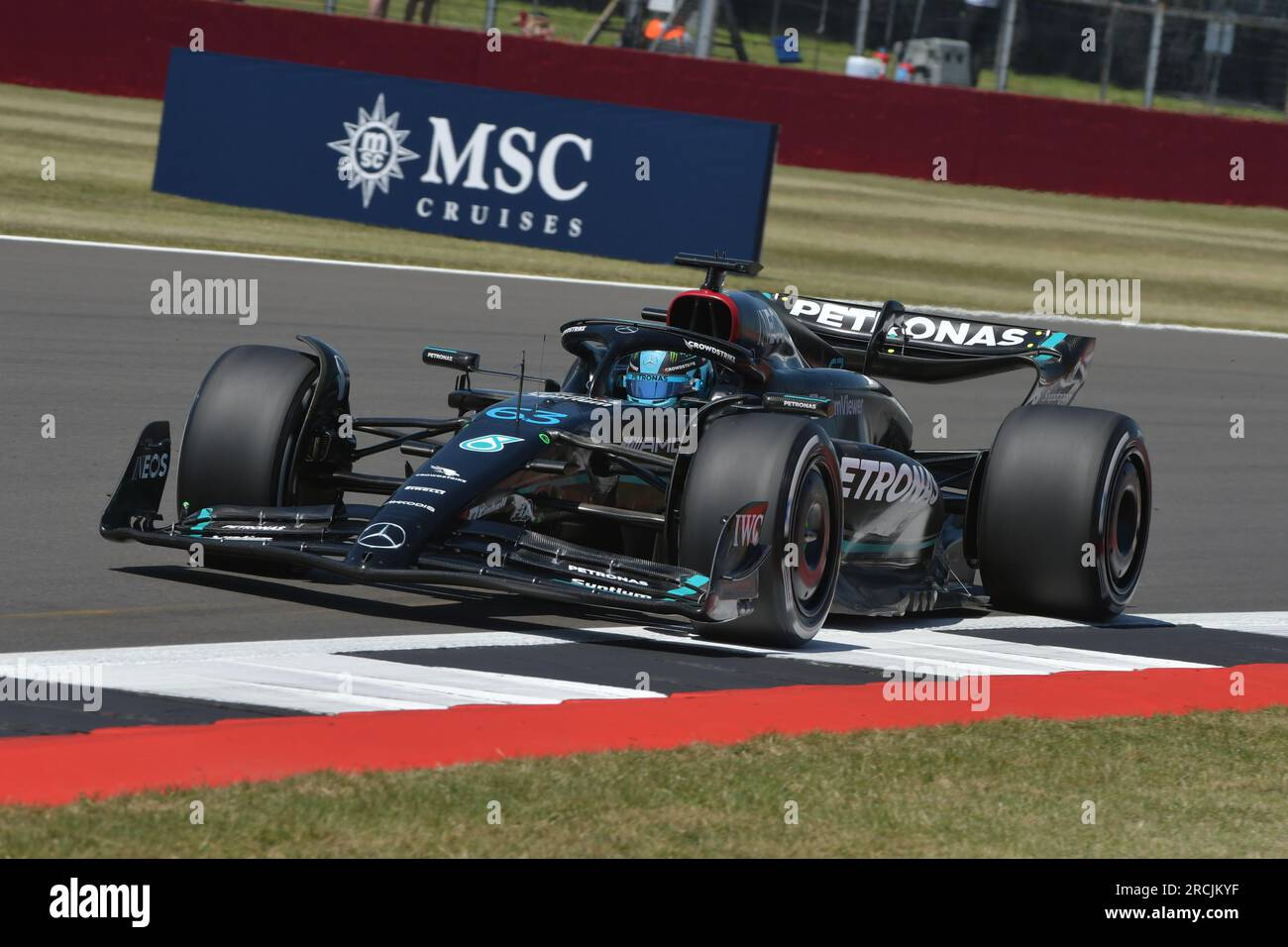 George Russell 2023 Aramco British Grand Prix Stock Photo - Alamy