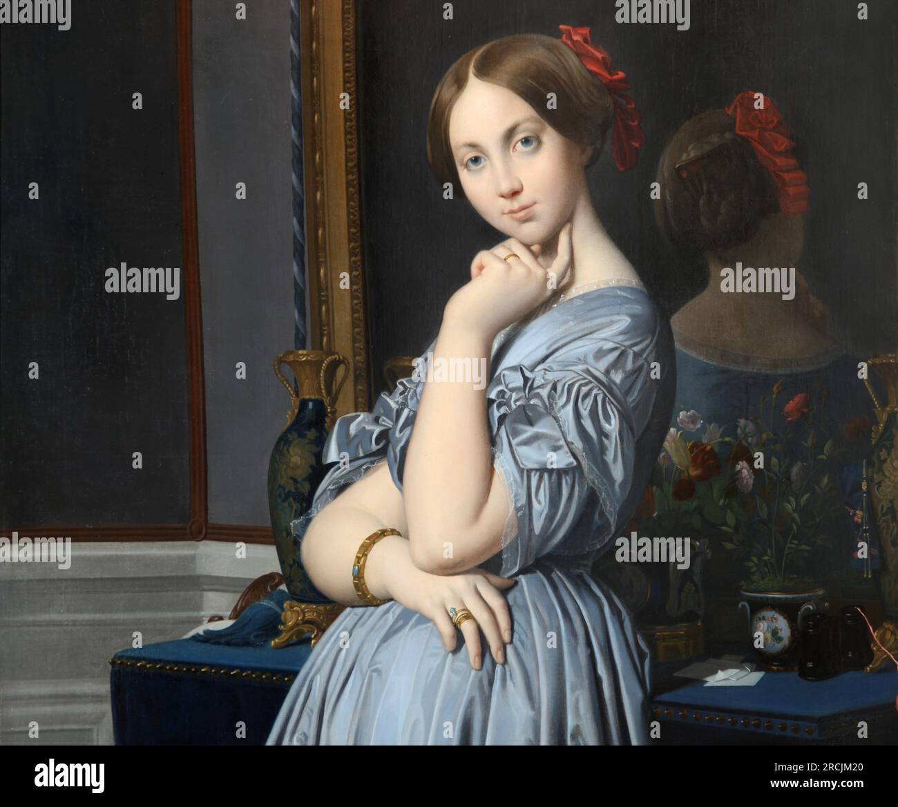 portrait of Louise de Broglie, replica by Ingres, Coppet castle, Coppet ...