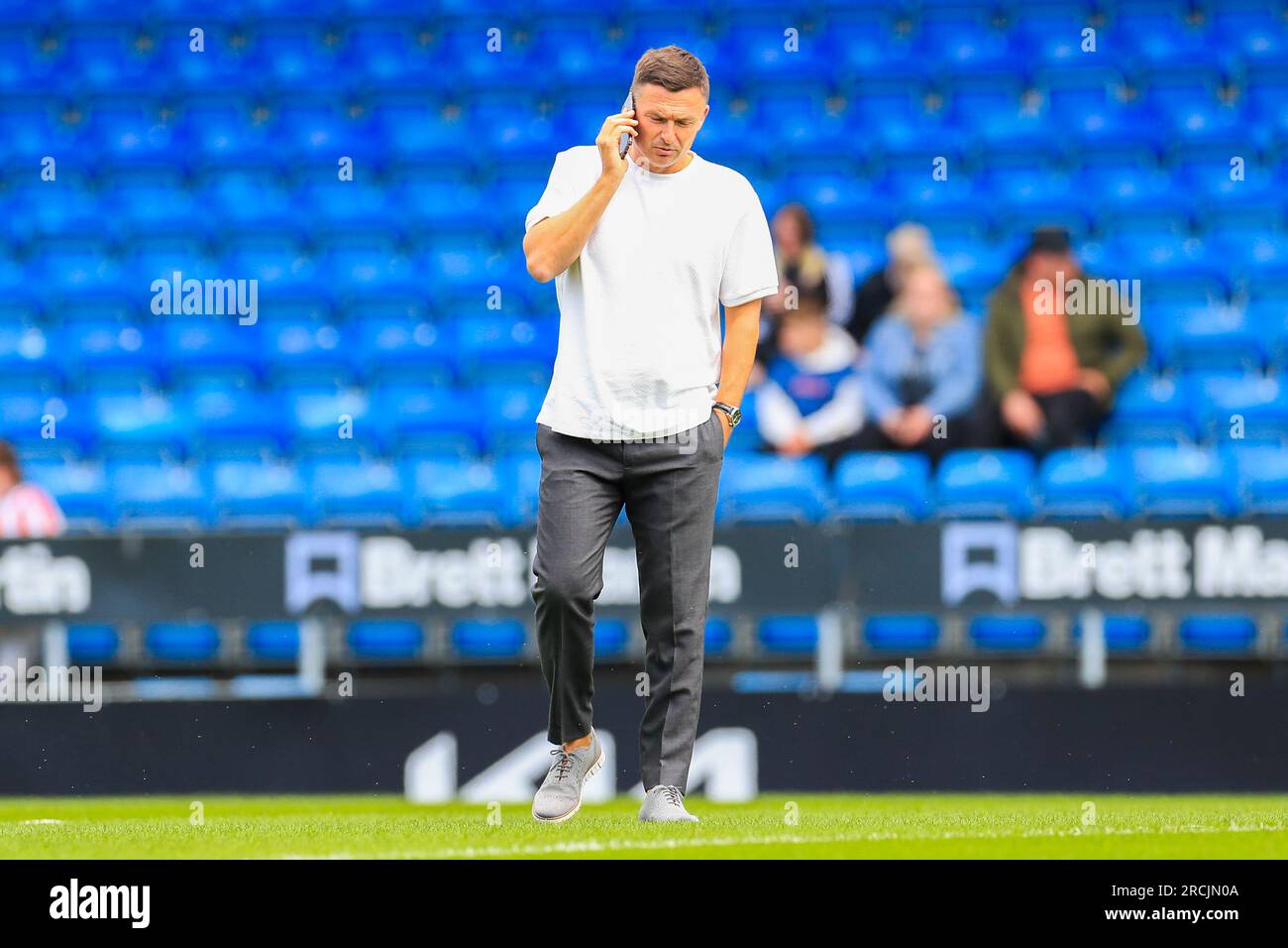 Chesterfield, UK. 15th July, 2023. Sheffield United Manager Paul ...