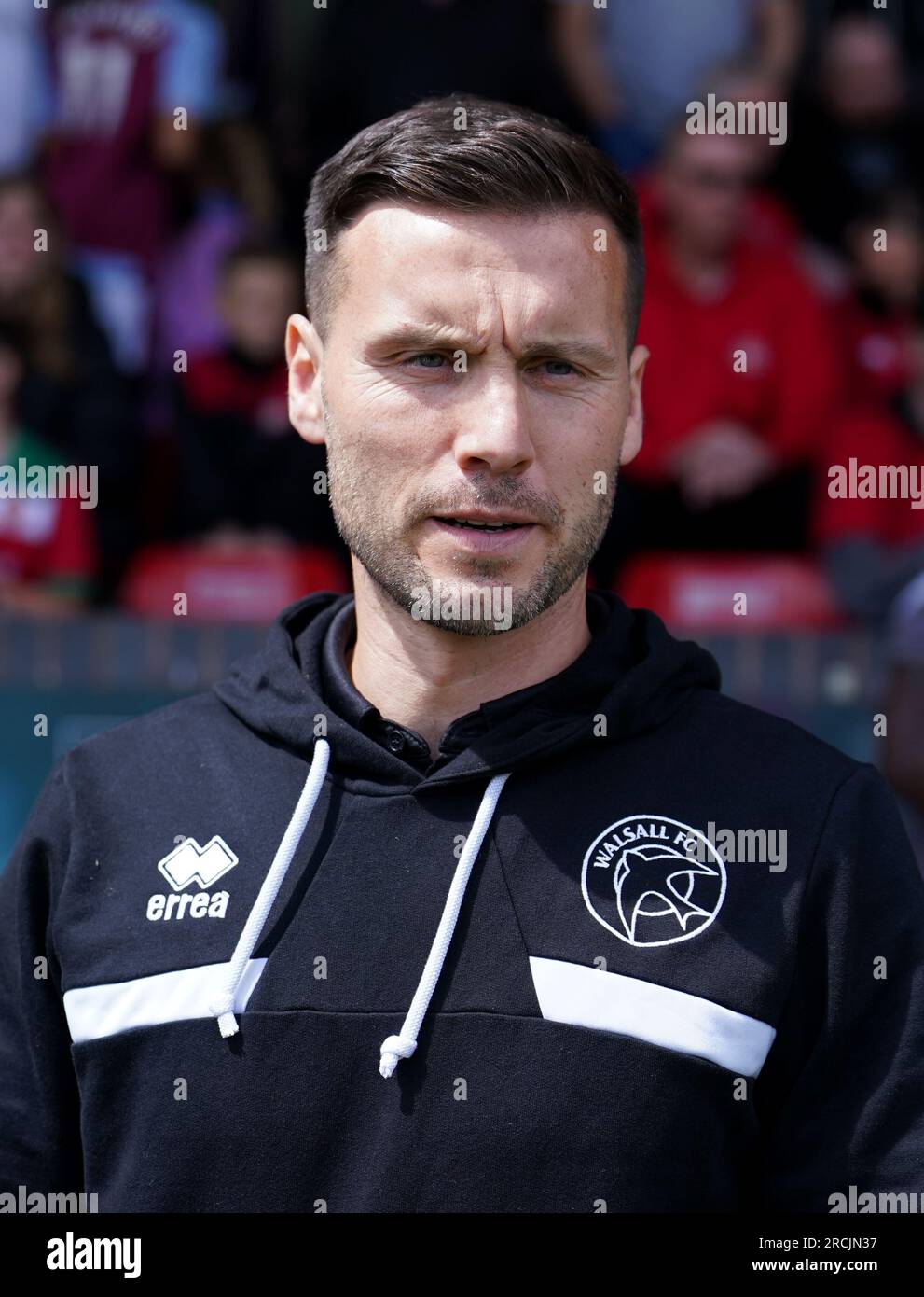 Walsall head coach Mat Sadler during a pre-season friendly match at the ...