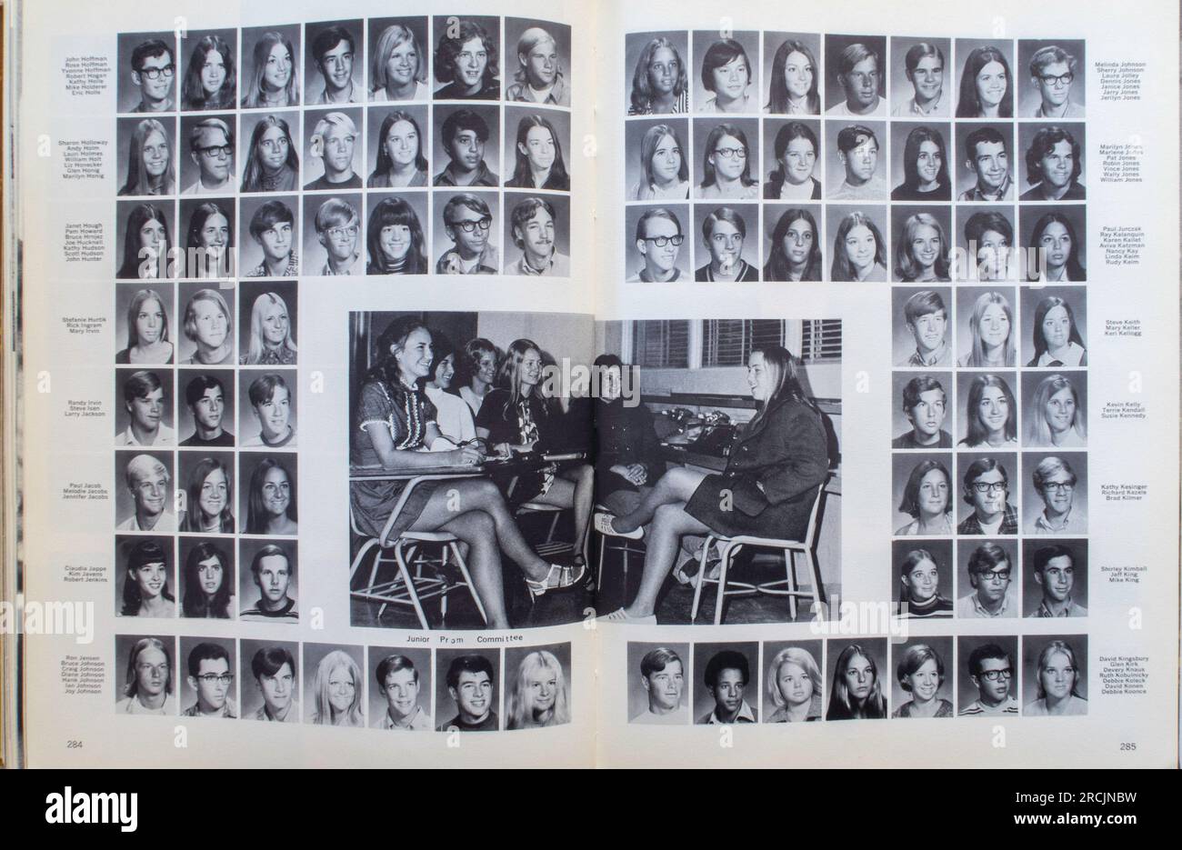 Vintage 1971 high school yearbook, USA Stock Photo - Alamy