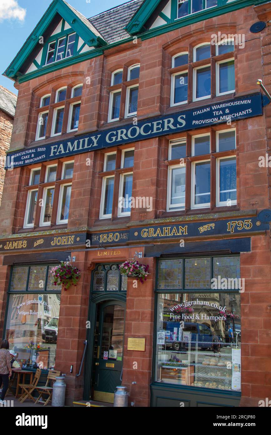 Family Grocers, Penrith, England Stock Photo - Alamy