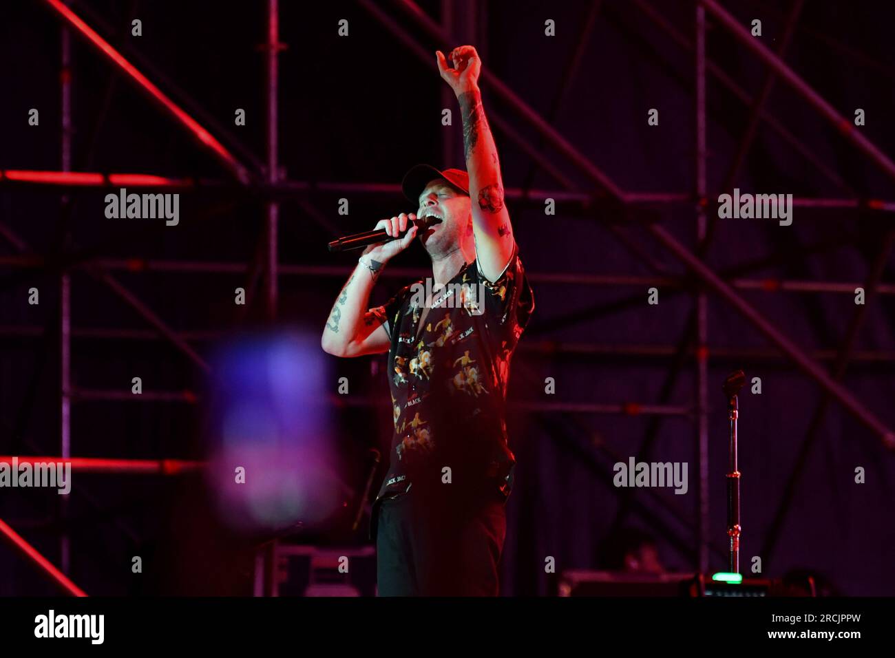 Piazza Sordello, Mantua, Italy, July 14, 2023, OneRepublic during One ...