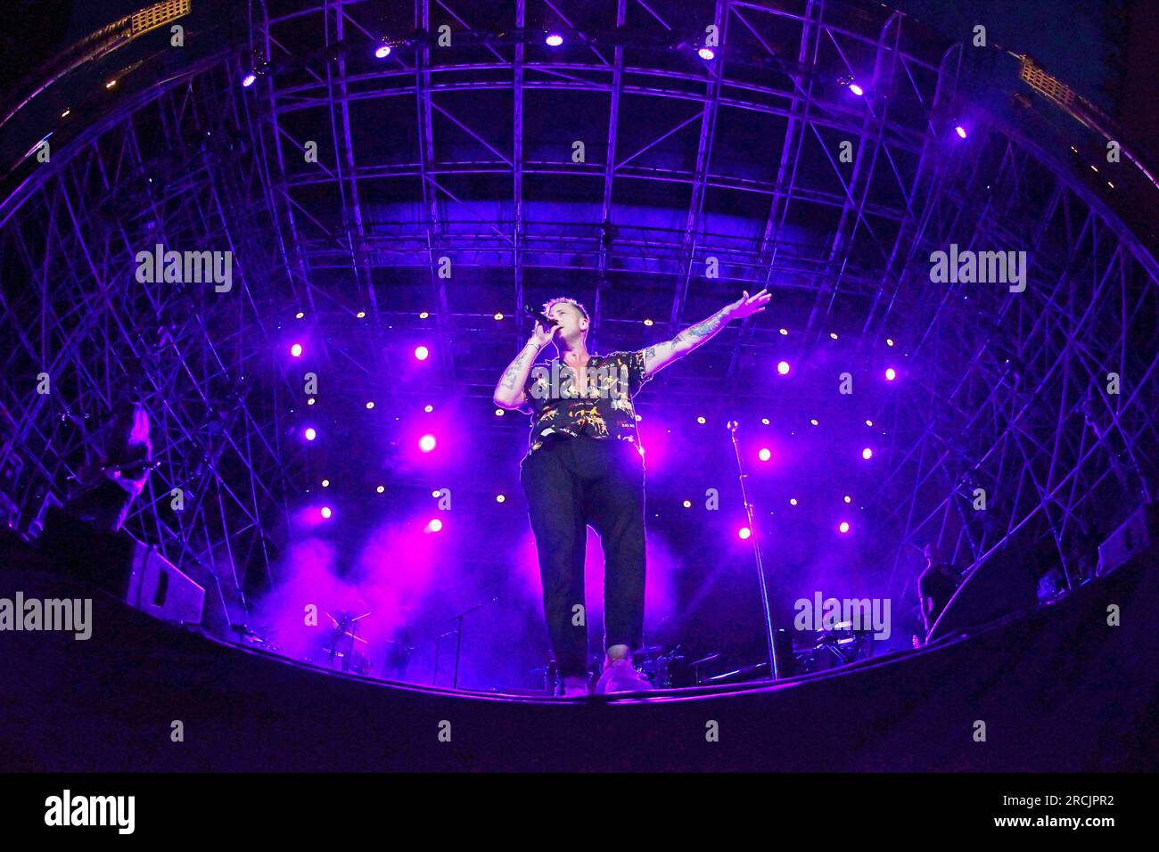 Piazza Sordello, Mantua, Italy, July 14, 2023, OneRepublic during One ...