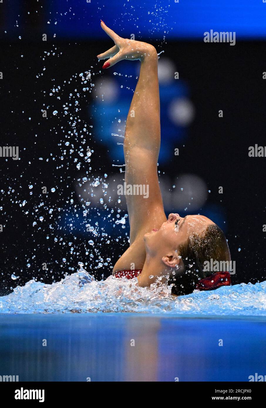 Fukuoka, Japan. 15th July, 2023. Kate Shortman of Britain performs ...