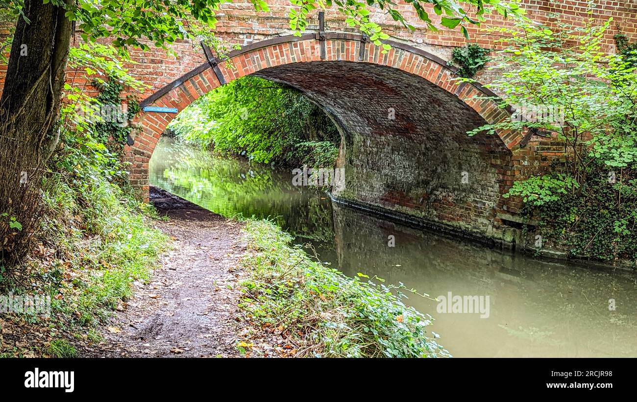 Basingstoke canal cycling hi-res stock photography and images - Alamy