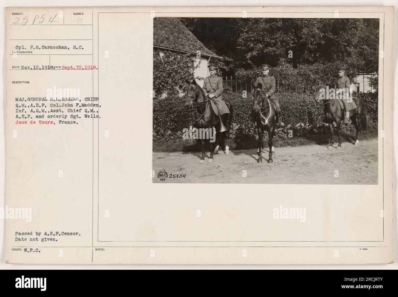 Corporal f g carnochan hi-res stock photography and images - Alamy