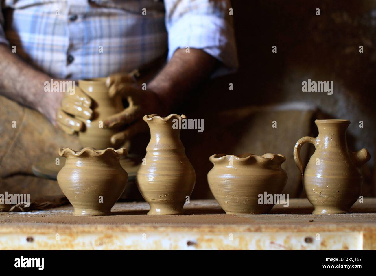 Pottery making in Lebanon Stock Photo - Alamy
