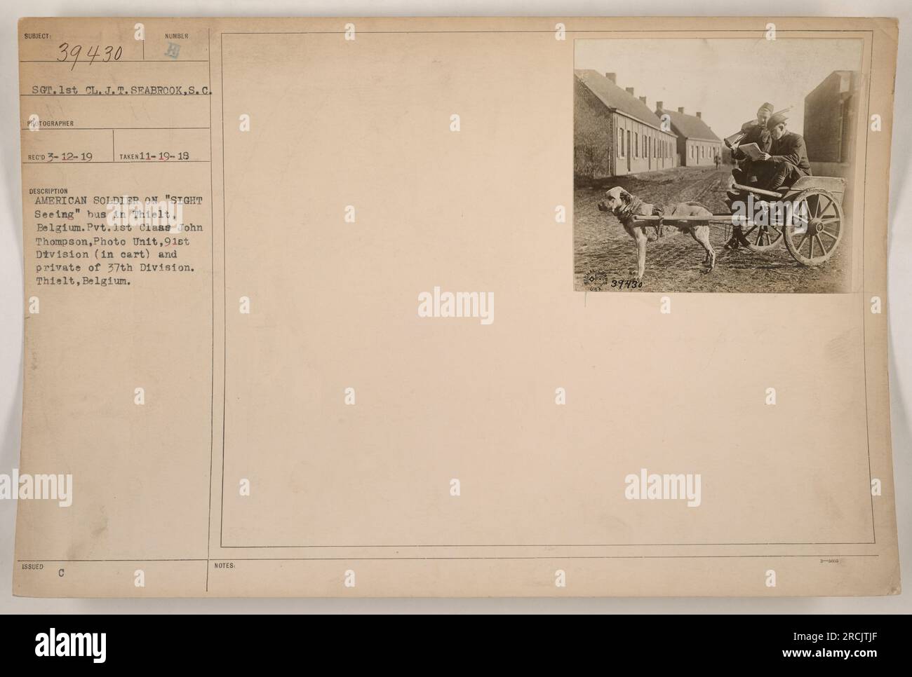 American soldier Major John Thompson rides a "Sight Seeing" bus in ...