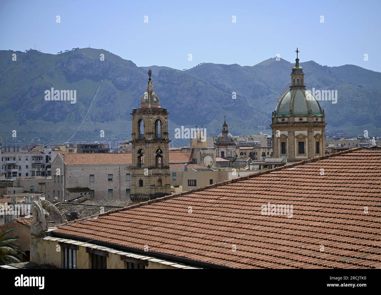Cityscape with scenic view of the Baroque style Chiesa di San Giuseppe ...