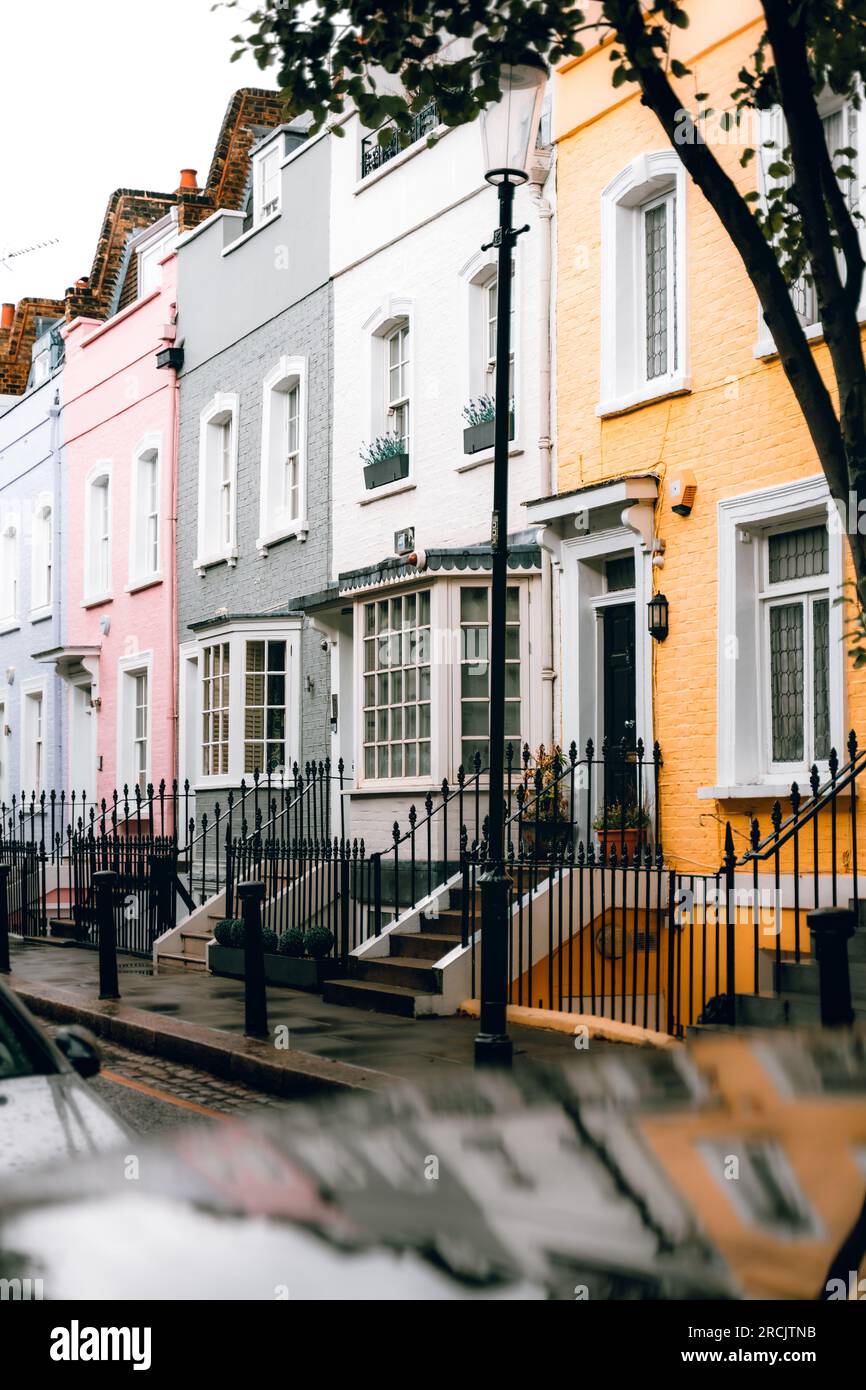 Typical chelsea terrace houses hi-res stock photography and images - Alamy