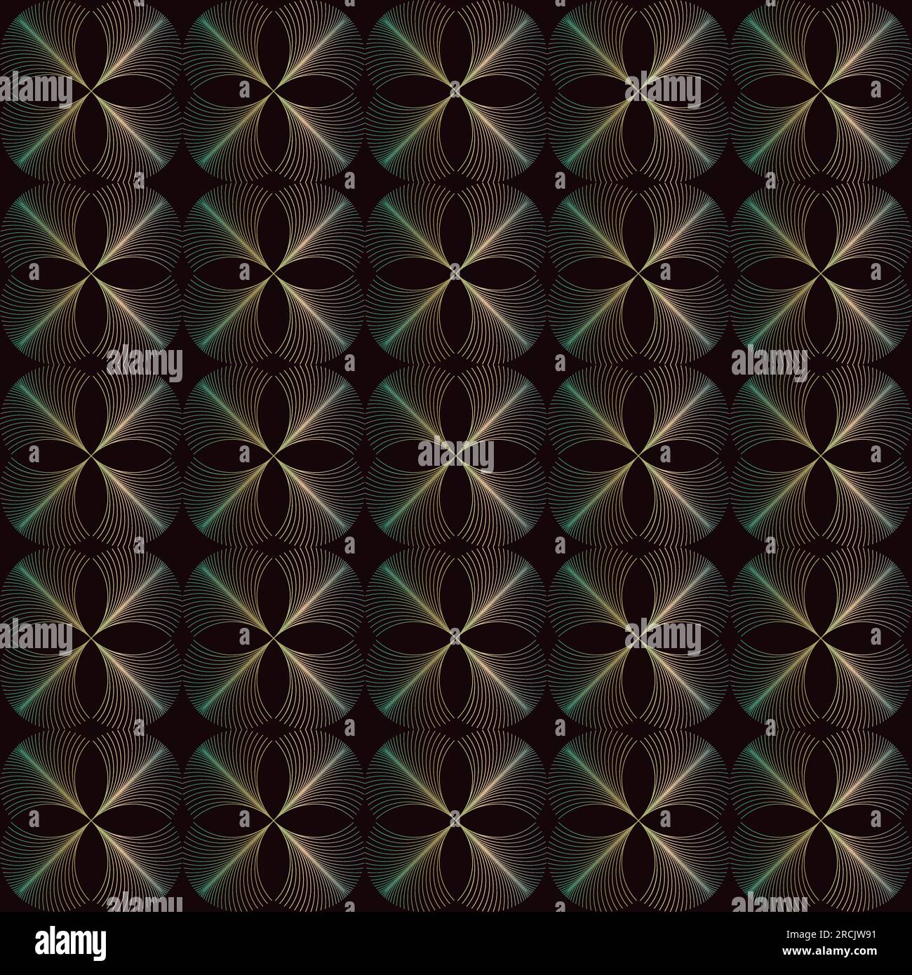 Vintage metallic grid seamless pattern. Golden gradient pattern Art ...