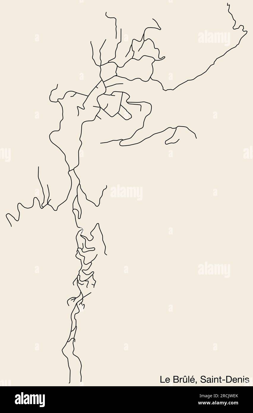 Vector map of brule Stock Vector Images - Alamy
