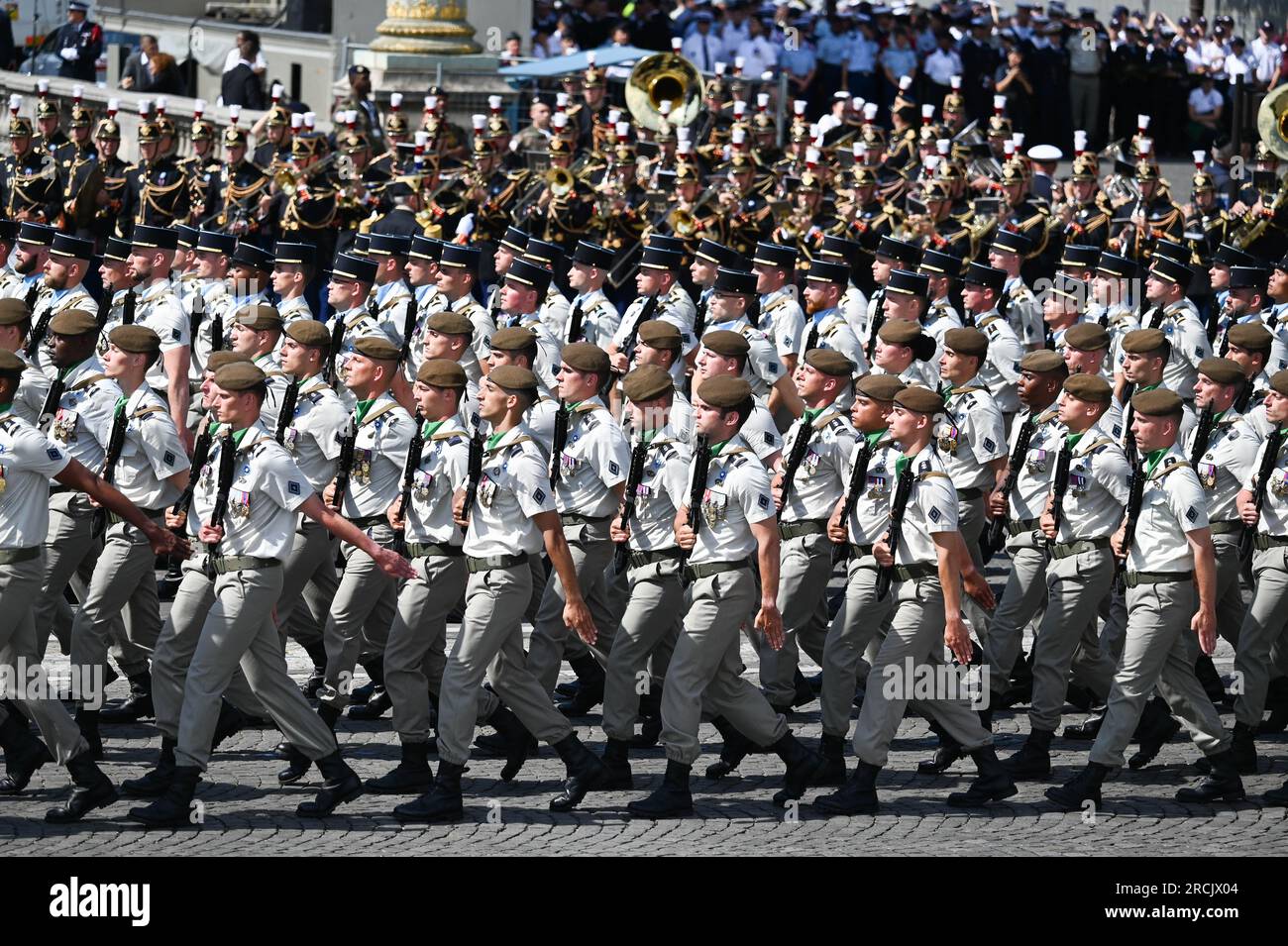 2nd Hussar Regiment during the Bastille Day military parade on the ...