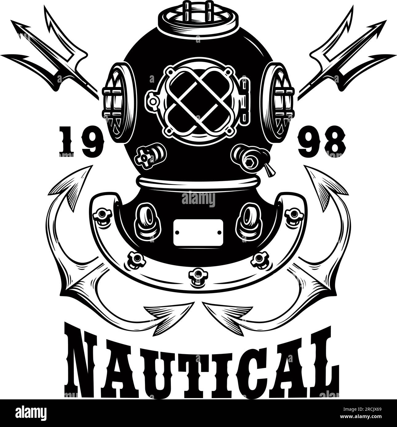 Old boat anchor underwater Cut Out Stock Images & Pictures - Alamy