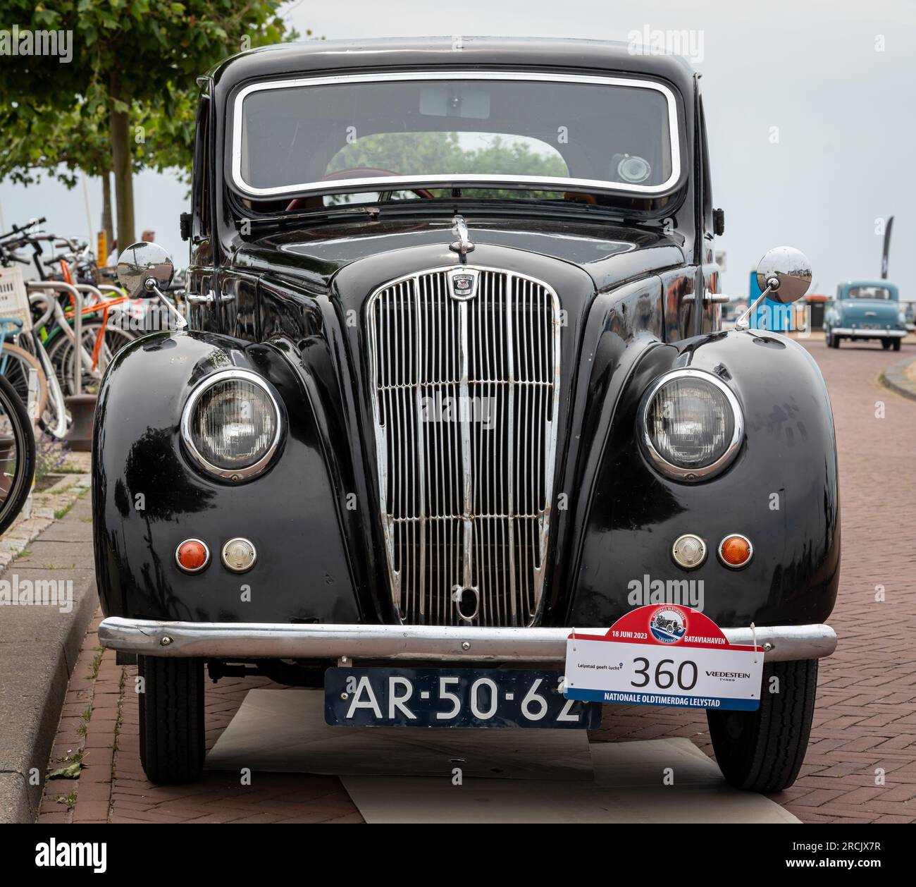 Lelystad, The Netherlands, 18.06.2023, Front view of vintage british ...