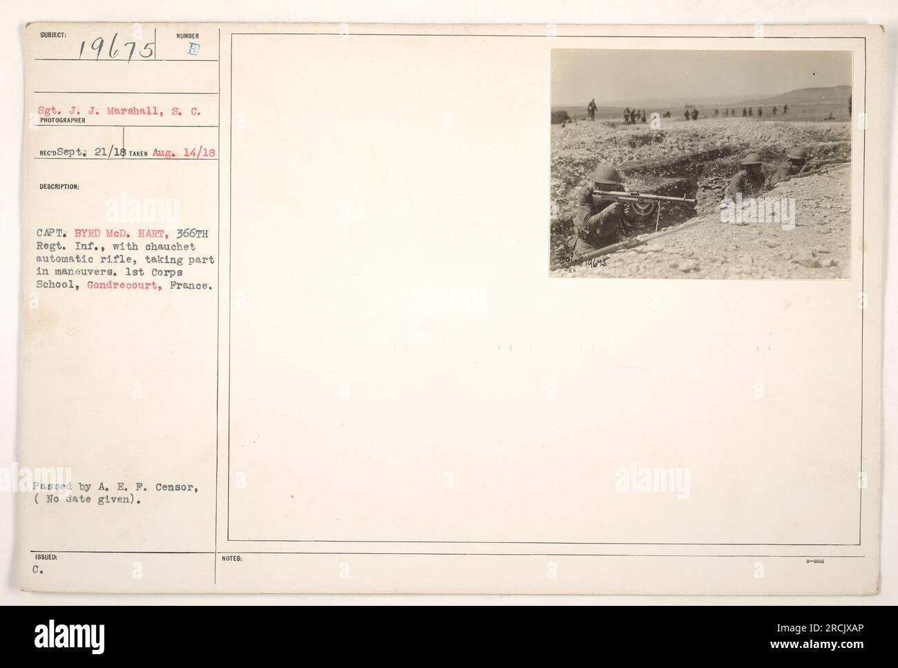 Caption: "Sgt. J. J. Marshall of the Signal Corps taking part in ...