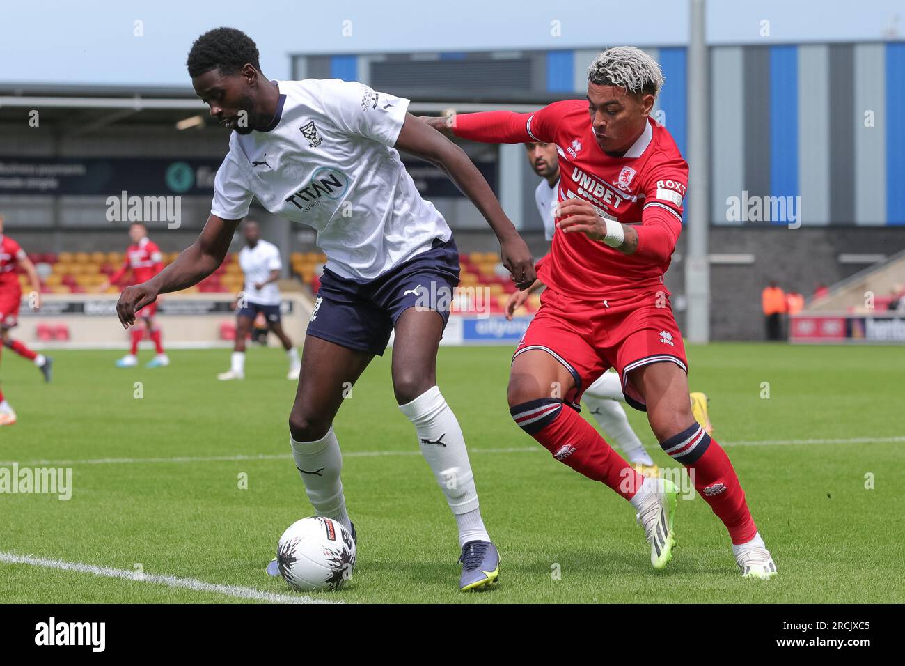 Morgan Rogers of Middlesbrough in action during the Pre-season friendly ...