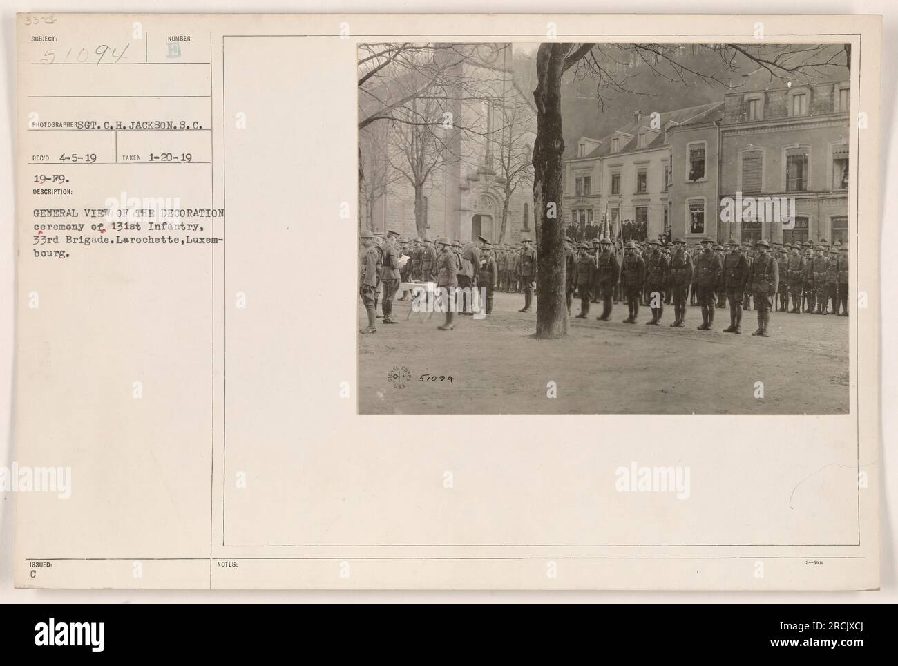 A photograph depicting a general view of the decoration ceremony held ...