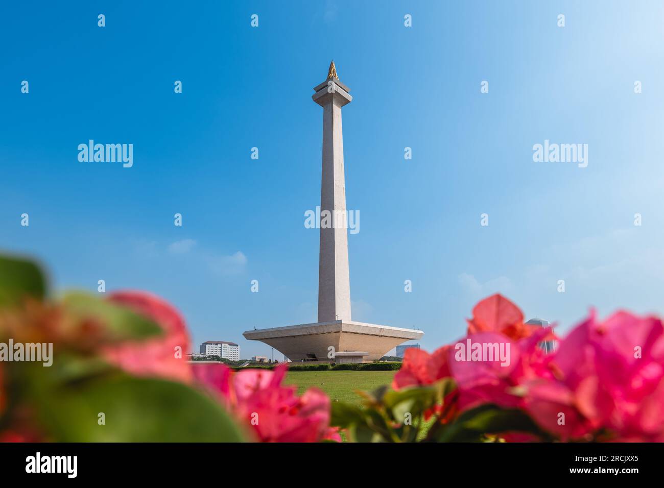 Scenery of Merdeka Square located in the center of Jakarta, Indonesia ...