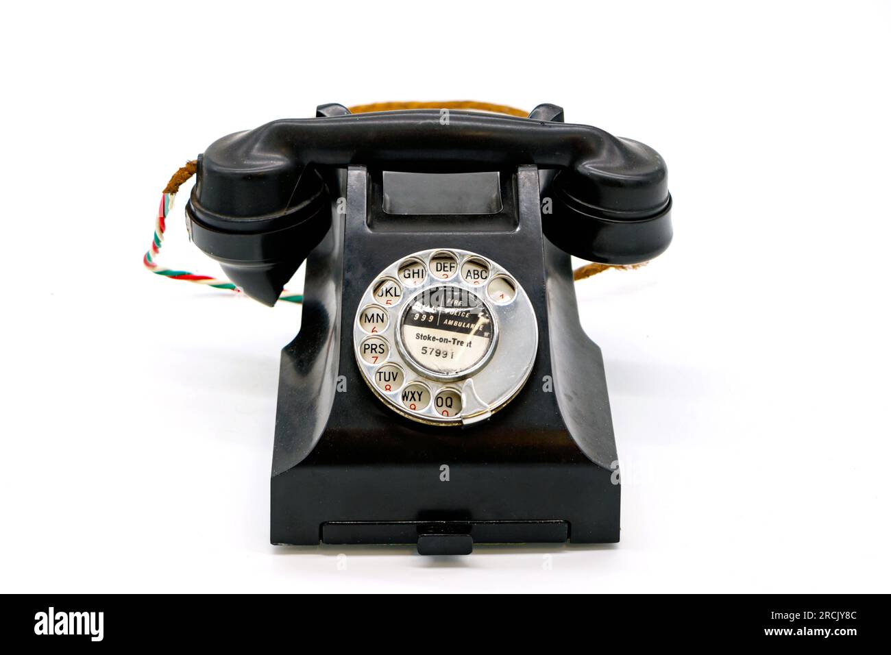 1949 332F black bakelite classic british telephone receiver with ...
