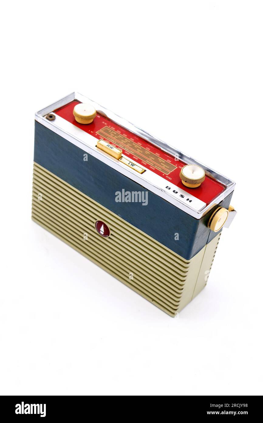 1960 Bush TR90C classic vintage portable transistor radio Stock Photo ...