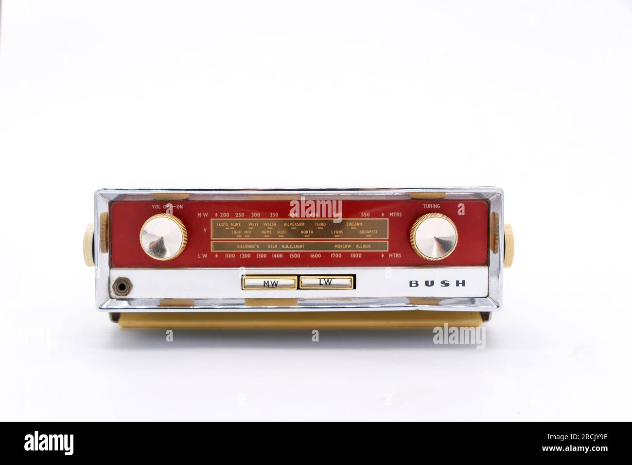 1960 Bush TR90C classic vintage portable transistor radio Stock Photo ...