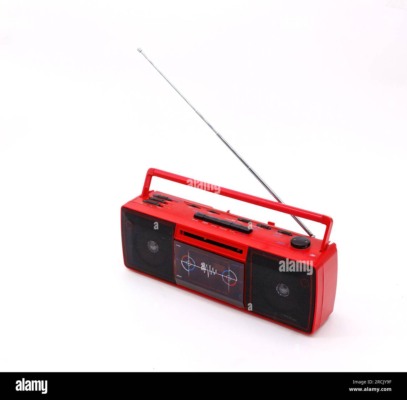 boots classic red plastic 1980s portable transistor radio cassette ...