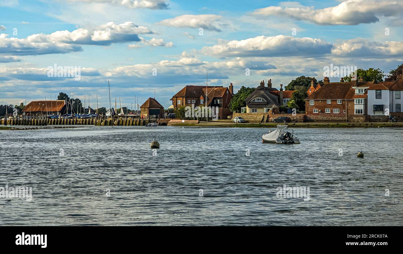 Bosham Harbour and village sea scape sunset reflections day out big sky ...