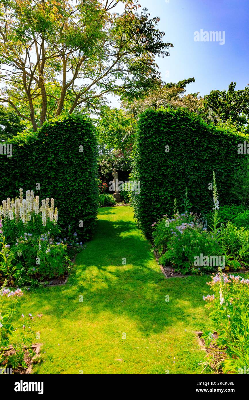 Colourful and mixed herbaceous borders at Holme Gardens landscaped ...