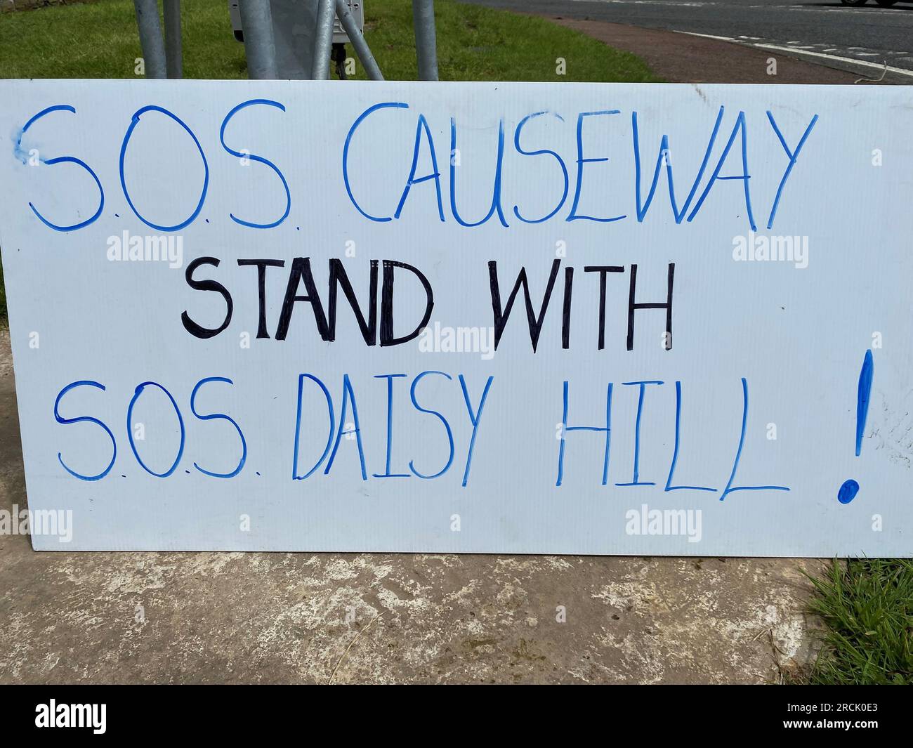 A sign during a rally calling for the restoration of full maternity ...