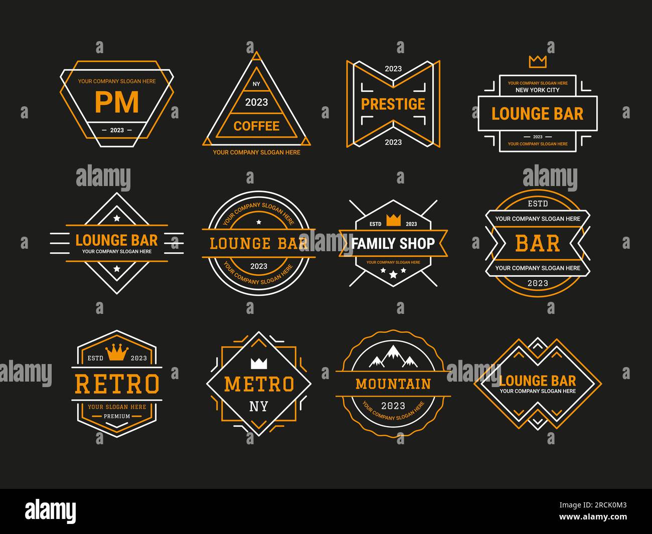 Logo badge. Hipster shapes. Modern diamond design elements. Retro art ...