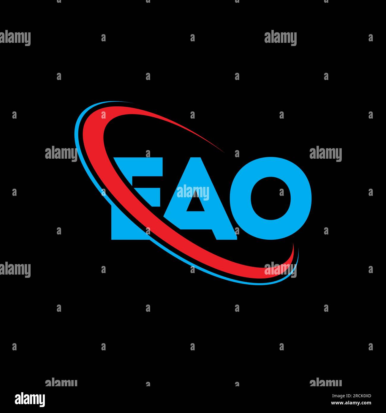 EAO logo. EAO letter. EAO letter logo design. Initials EAO logo linked ...