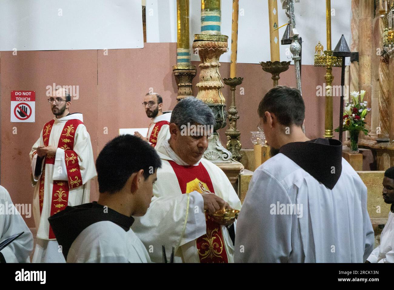 Jerusalem, Israel. 15th July, 2023. Ibrahim Faltas, Vicar of the ...